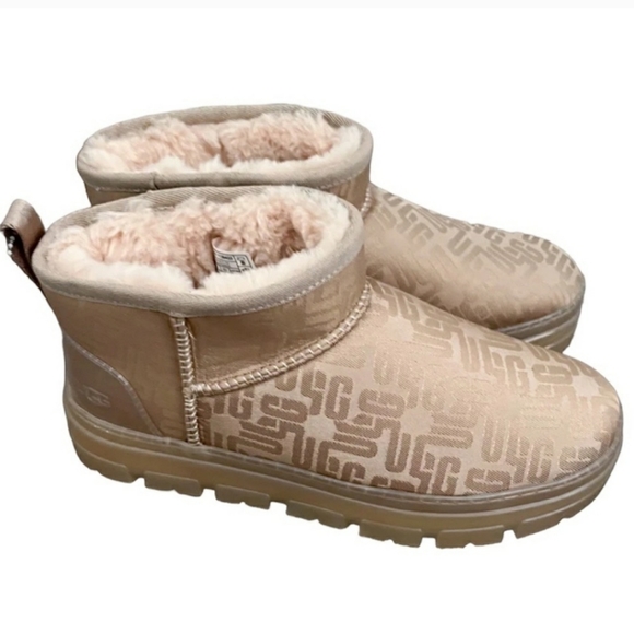 UGG | Shoes | Ugg Classic Ultra Mini Monogram Boots | Poshmark